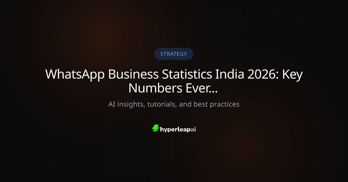 WhatsApp Business Statistics India 2026: Key Numbers Every Business ...