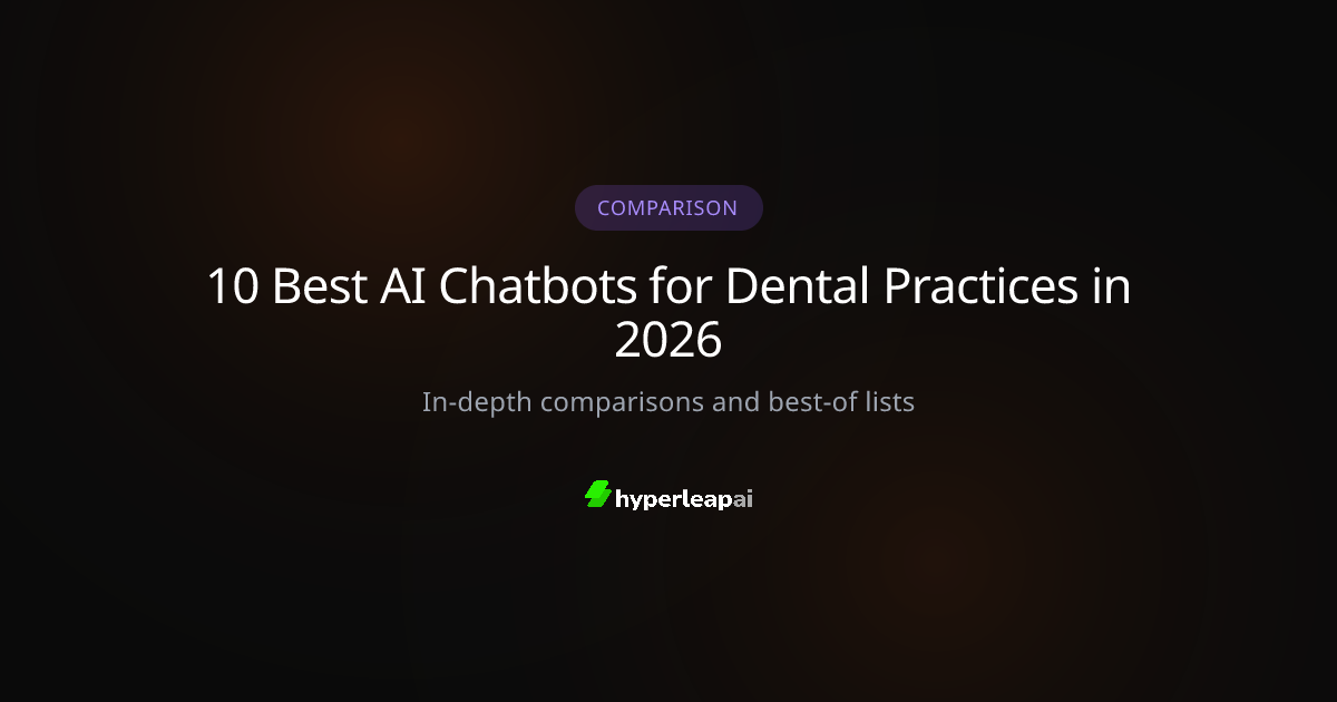 10 Best AI Chatbots for Dental Practices in 2026 | Hyperleap AI