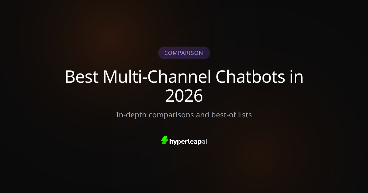 Best Multi-Channel Chatbots in 2026 | Hyperleap AI