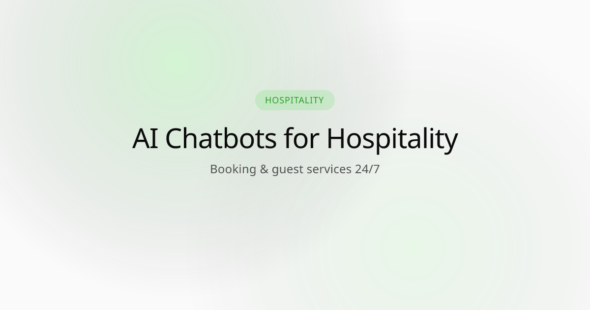 AI Chatbots for Hotels & Hospitality | Hyperleap AI